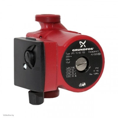Насос циркуляционный Grundfos UPS 15-60 130 купить в Минске в магазине 100Котлов